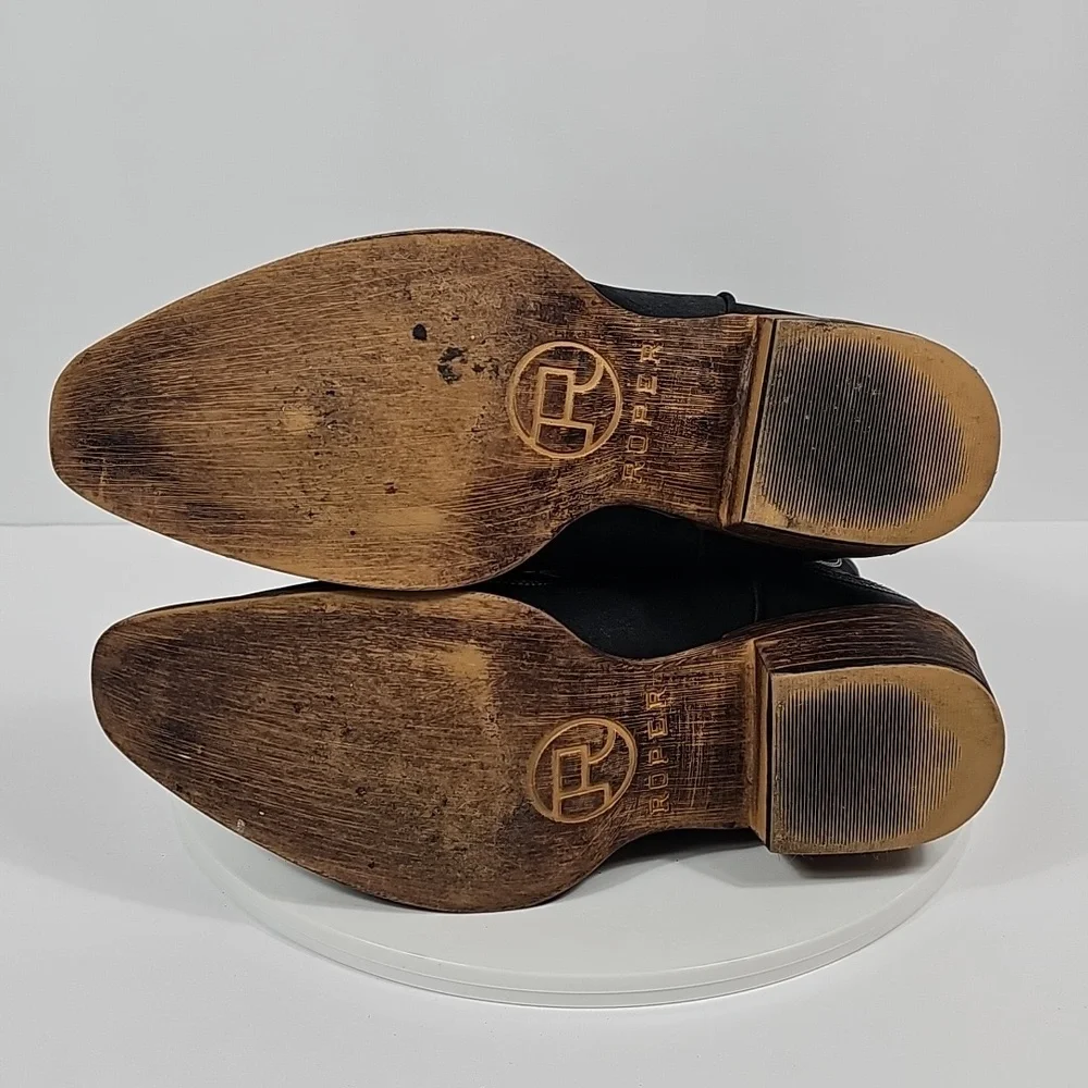 Roper | Shoes | Nib Roper Riley Embroidered Snip Toe Western Cowboy ...